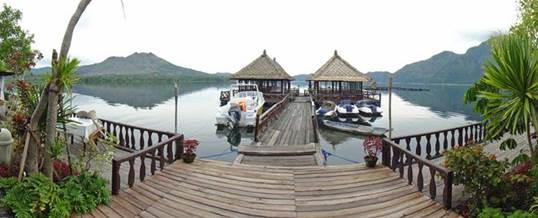 Outbound di Bali Lokasi Restaurant Apung Kintamani